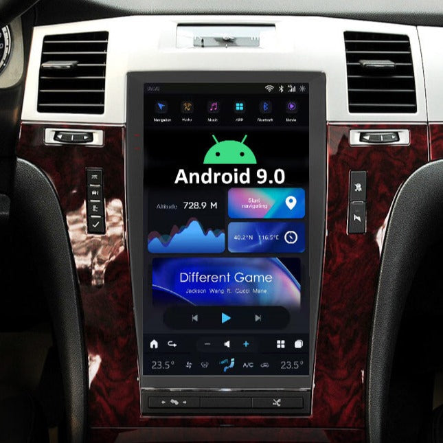 Tesla-style CarPlay Radio - Cadillac Escalade Screen Upgrade – Merge ...