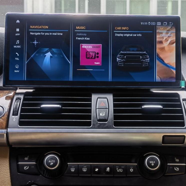 Tesla-style BMW X5 Touch Screen Radio Upgrade – Merge Screens