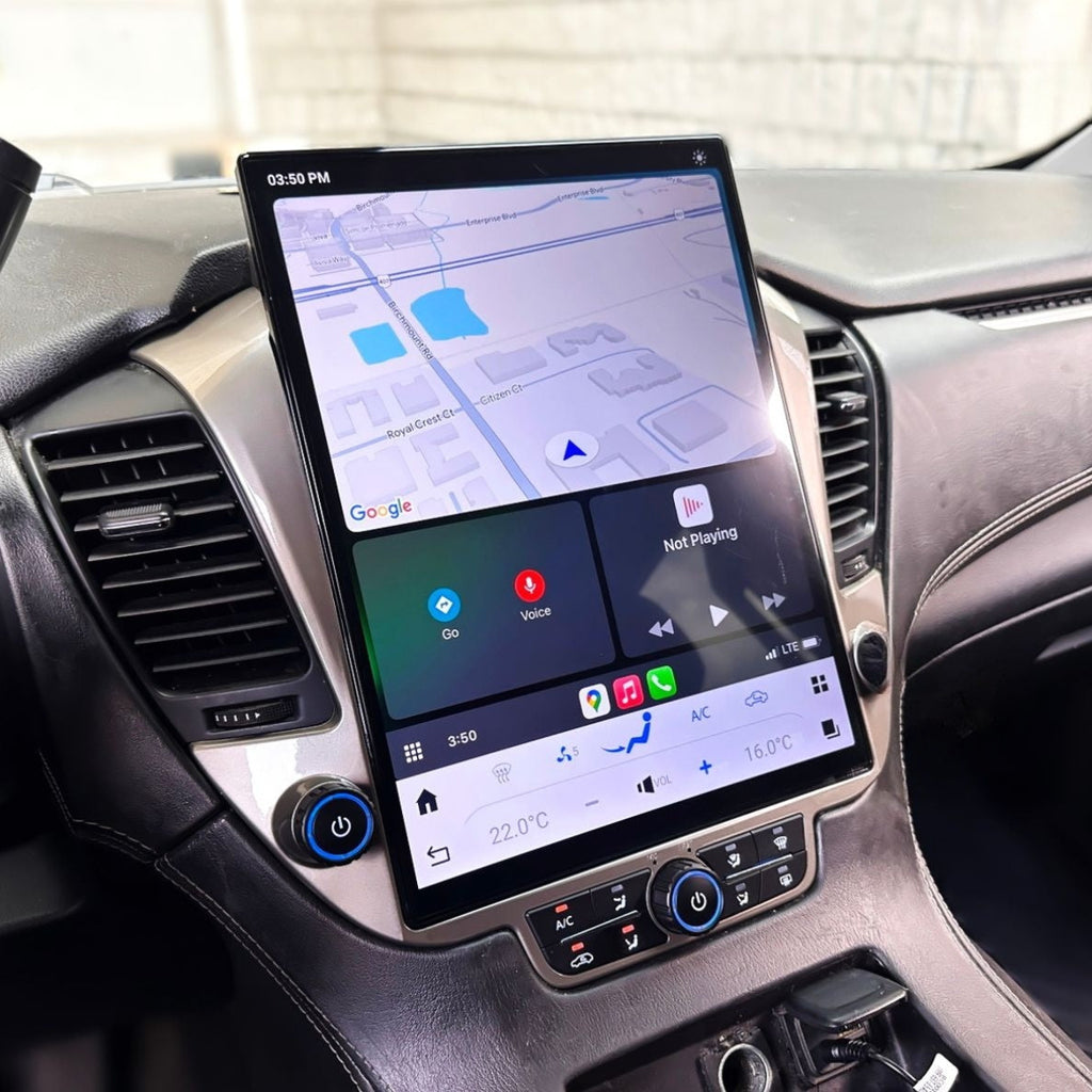 Tesla-style Touch Screen Chevrolet Tahoe Radio Upgrade – Merge Screens