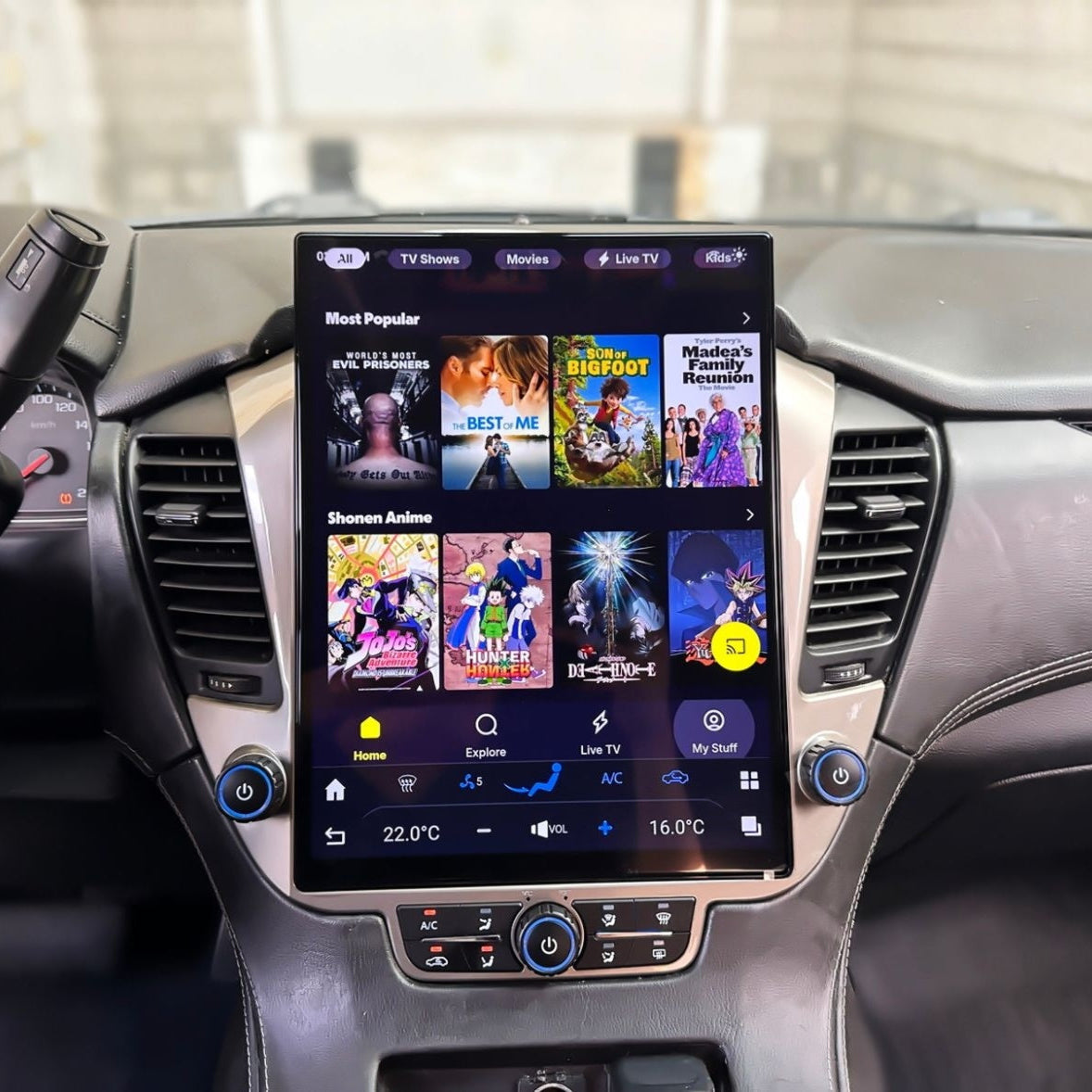 Tesla-style Touch Screen Chevrolet Tahoe Radio Upgrade – Merge Screens