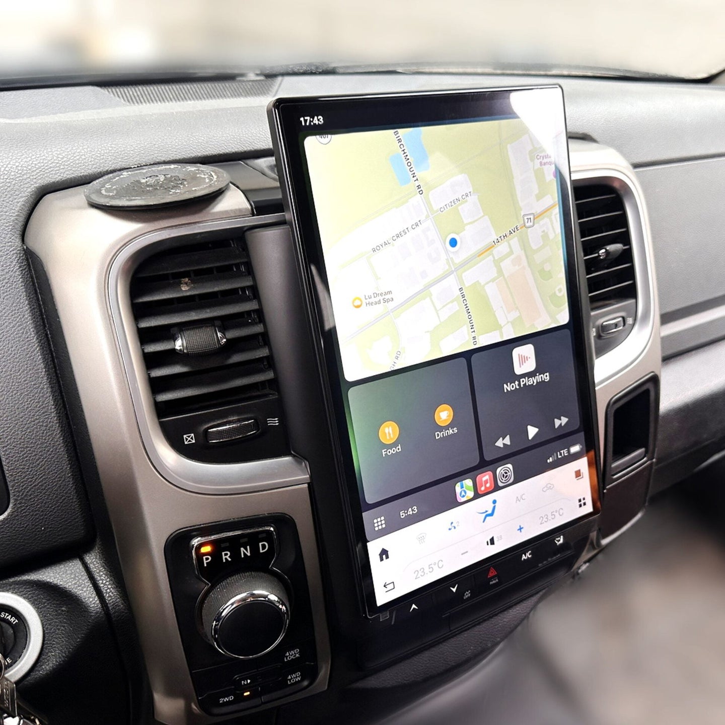 Tesla Touch Screen Radio - Dodge Ram CarPlay Screen Upgrade