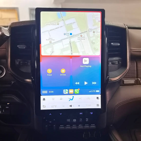 Tesla Touch Screen Radio - Dodge Ram CarPlay Screen Upgrade