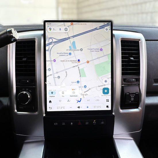 Tesla Touch Screen Radio - Dodge Ram CarPlay Screen Upgrade