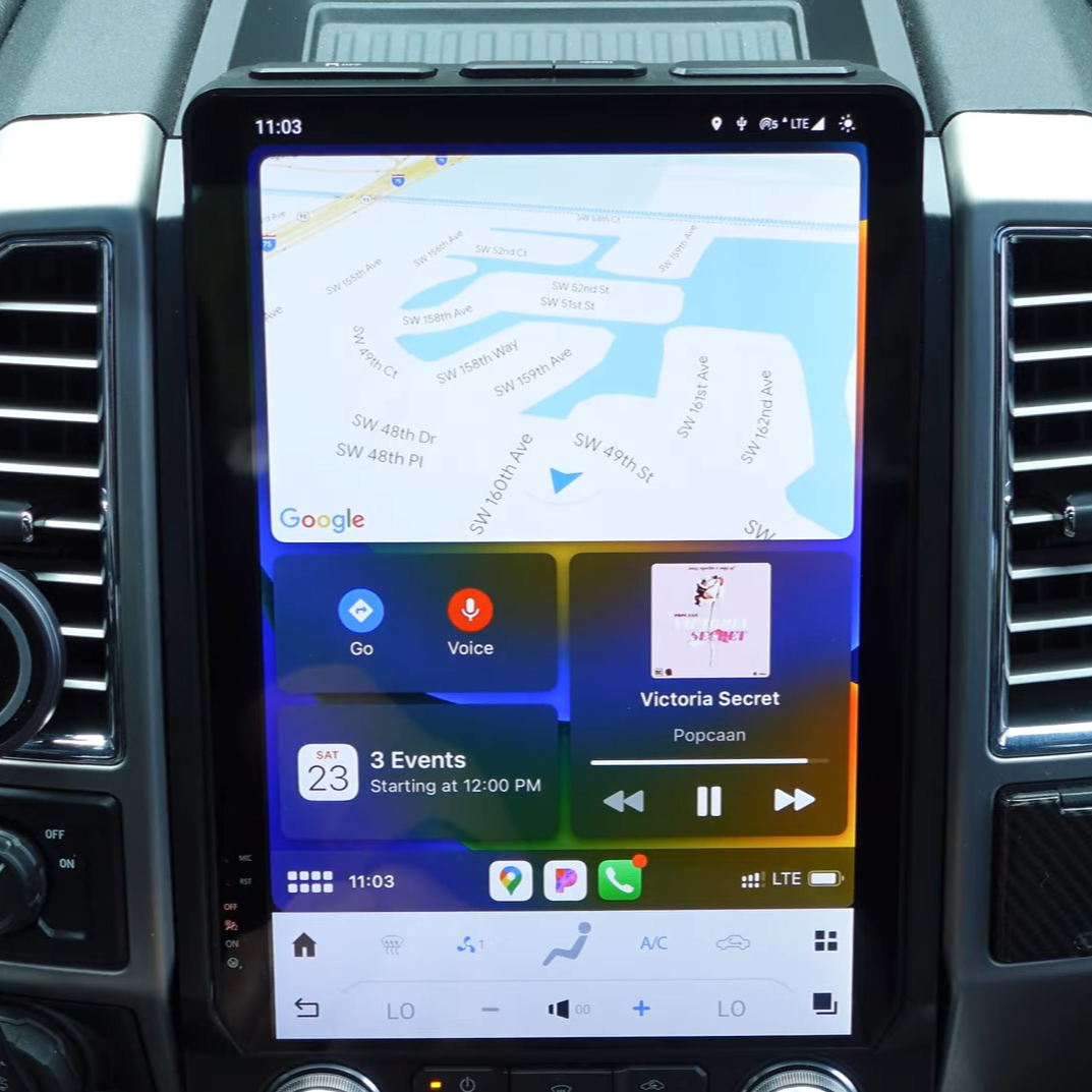 Touch Screen Car Radio Ford F250 Tesla Screen Upgrade