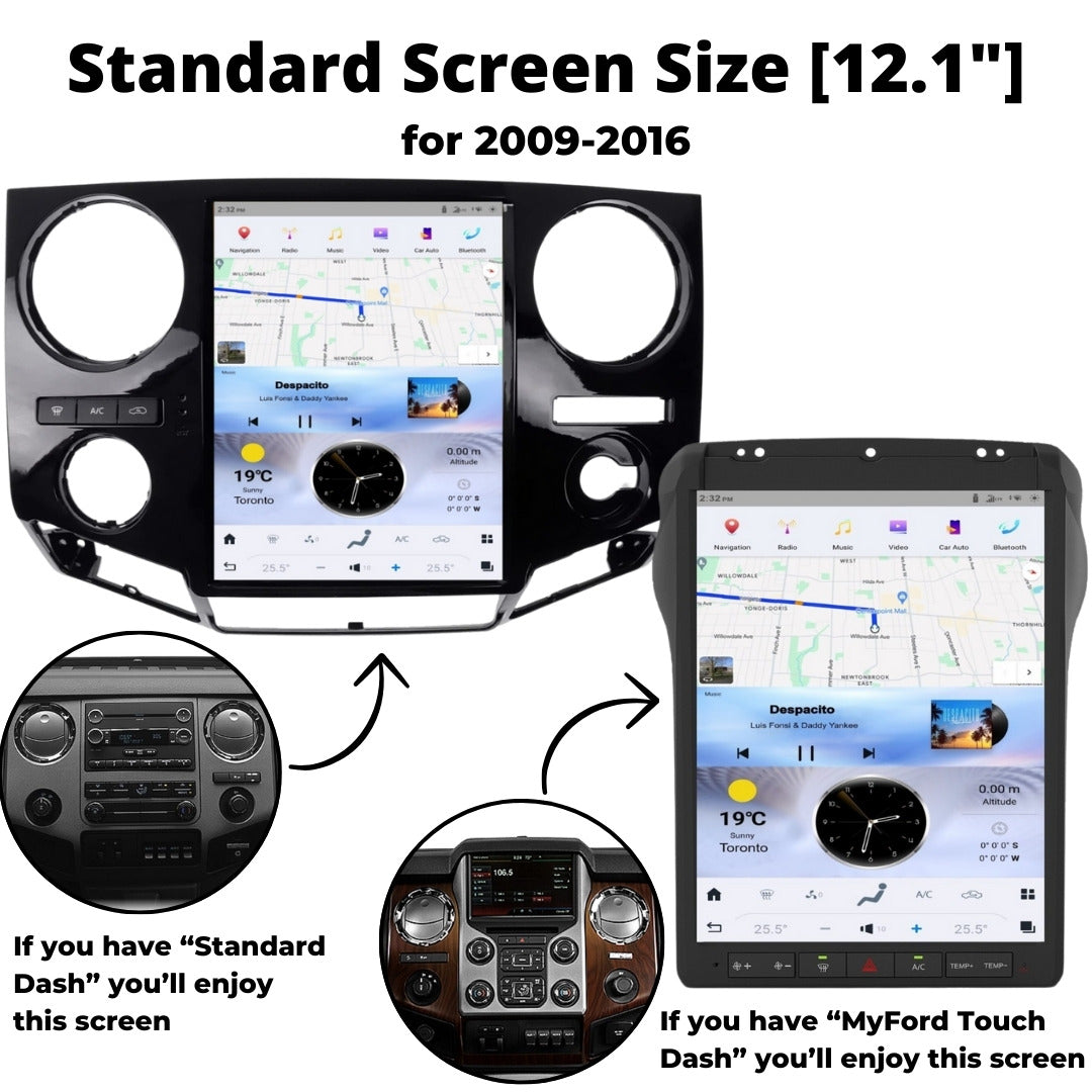 Ford F550 Tesla Screen Radio Upgrade