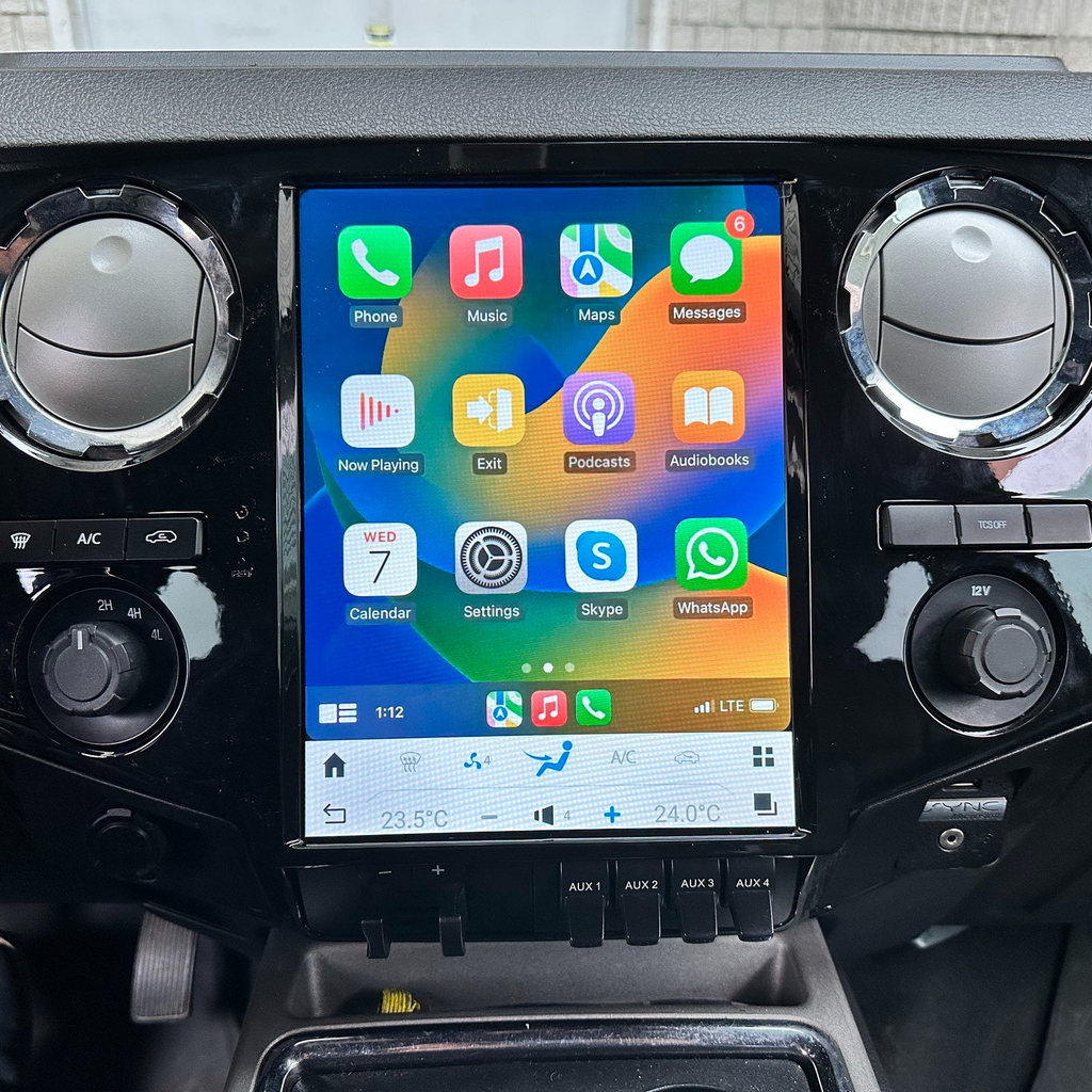 Ford F550 Tesla Screen Radio Upgrade