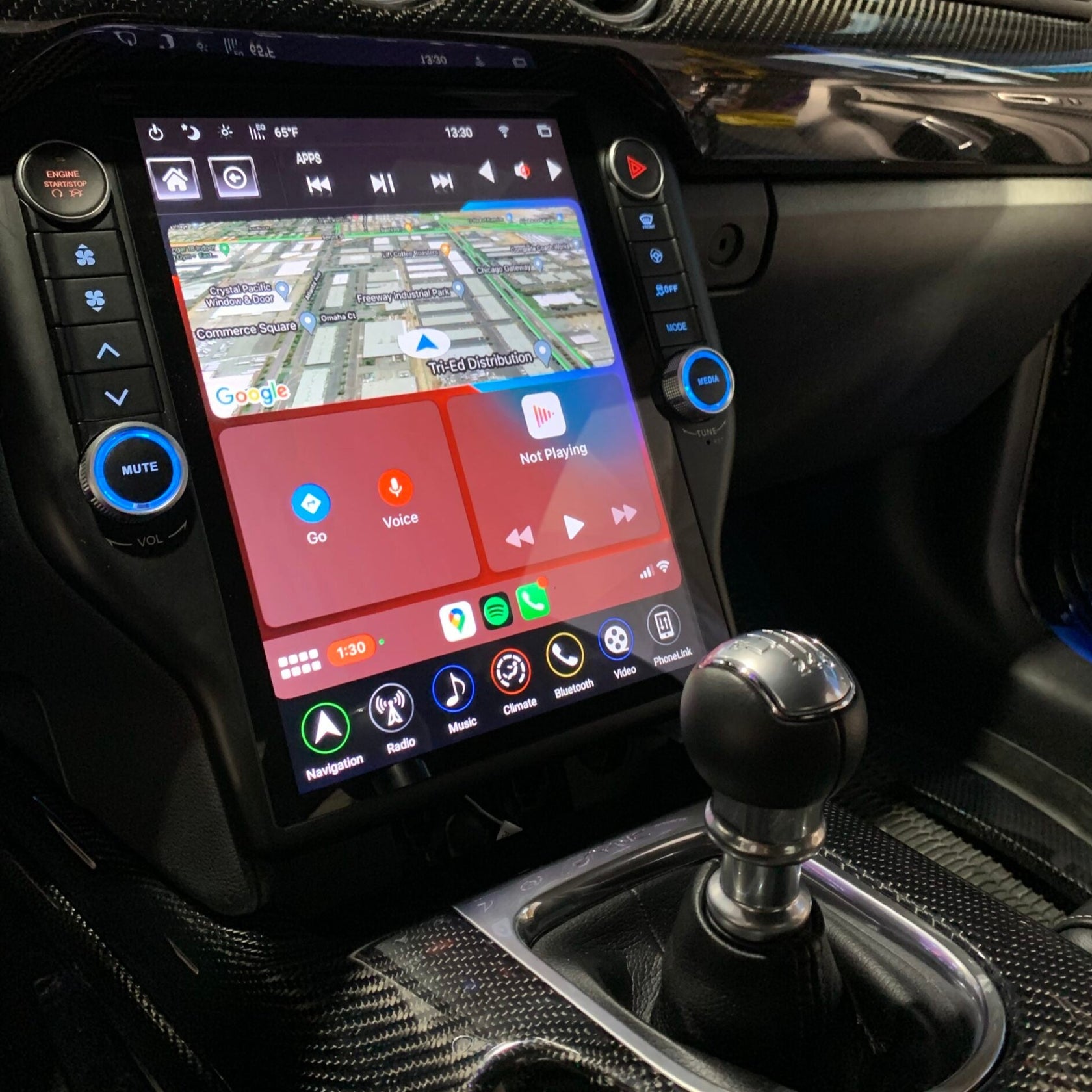 Ford Mustang Tesla Screen Upgrade 2010-2023