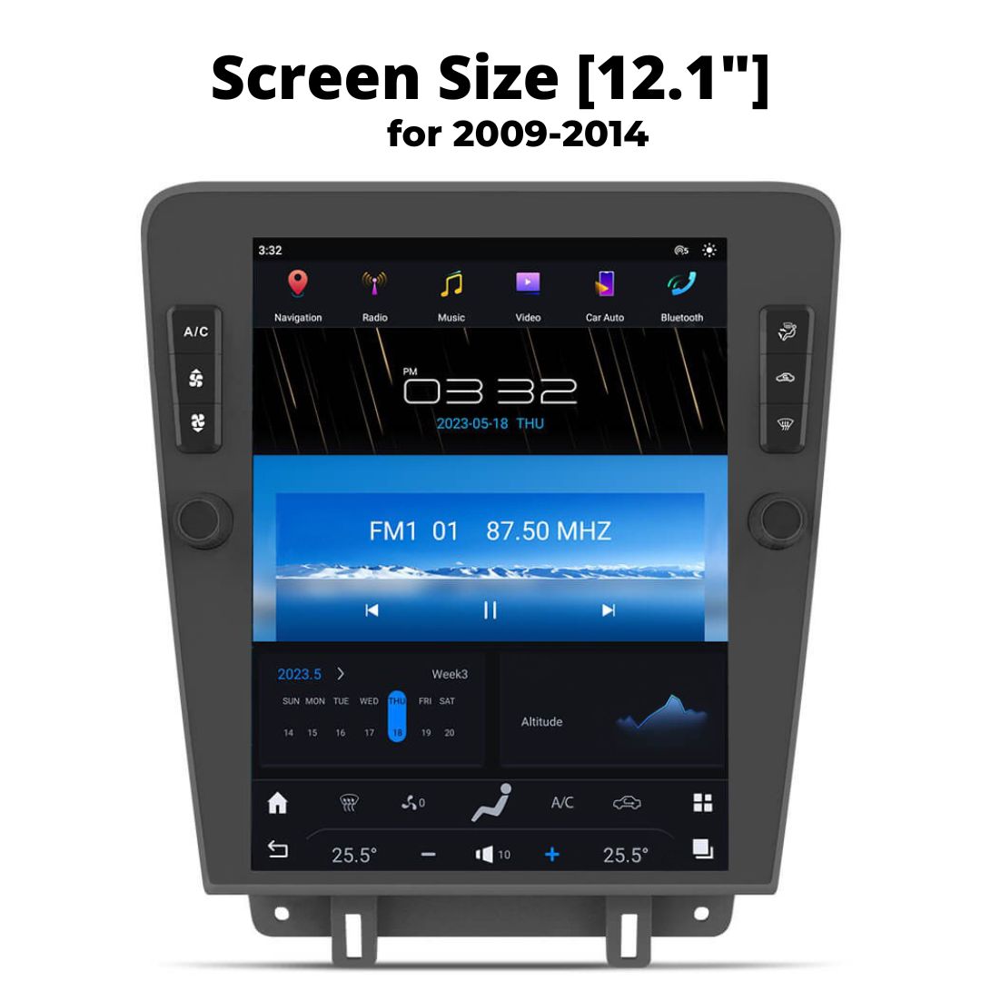 Ford Mustang Tesla Screen Upgrade 2010-2023