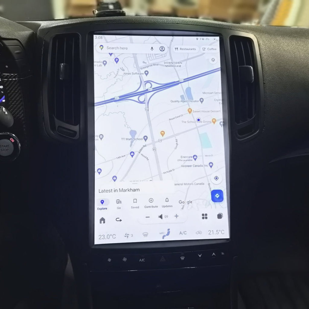 Touch Screen CarPlay Infiniti G37 Tesla Screen Upgrade