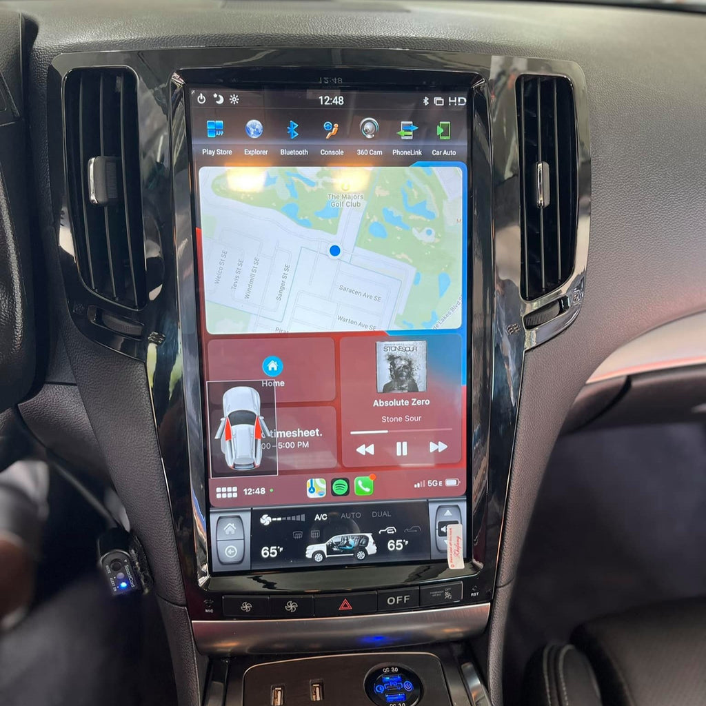 Touch Screen CarPlay Infiniti G37 Tesla Screen Upgrade