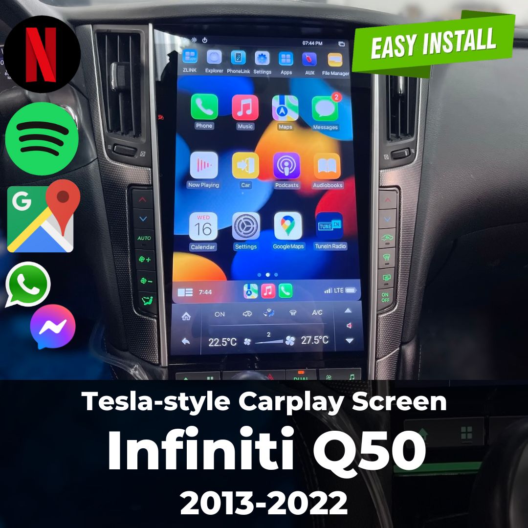 Touch Screen Tesla Infiniti Q50 Screen Upgrade