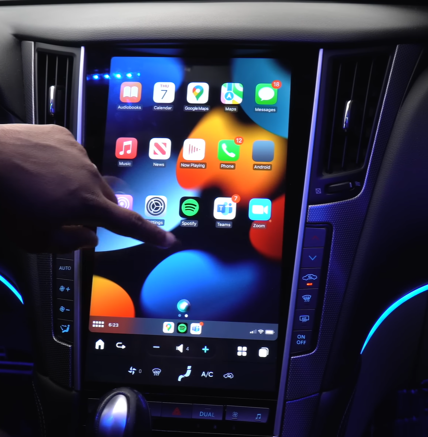 Touch Screen Tesla Infiniti Q50 Screen Upgrade