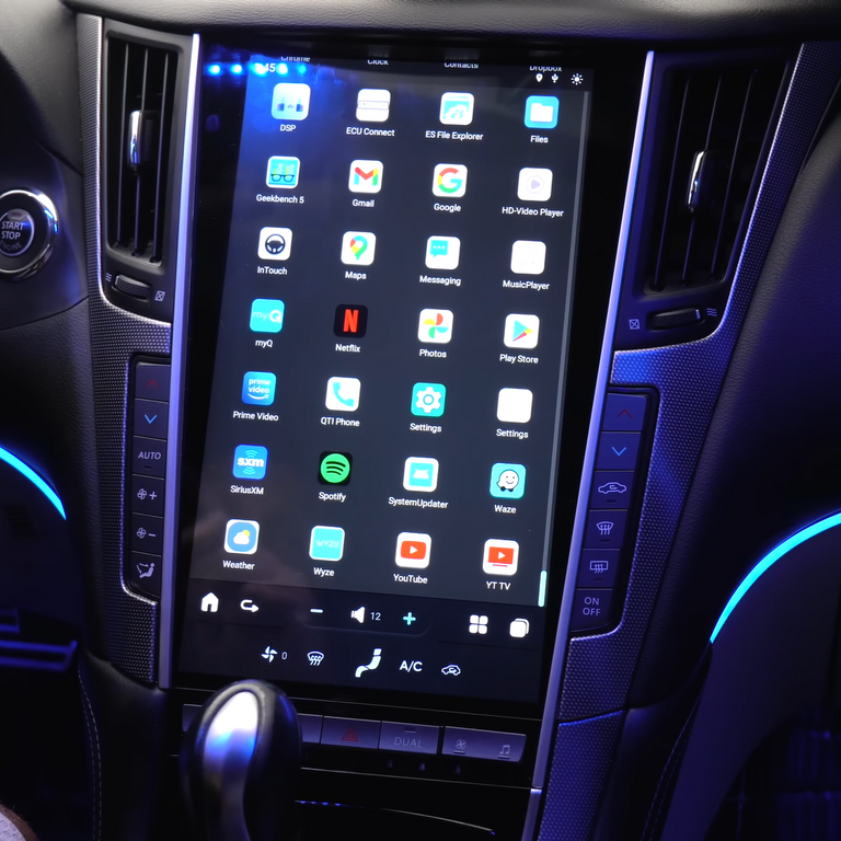 Touch Screen Tesla Infiniti Q50 Screen Upgrade