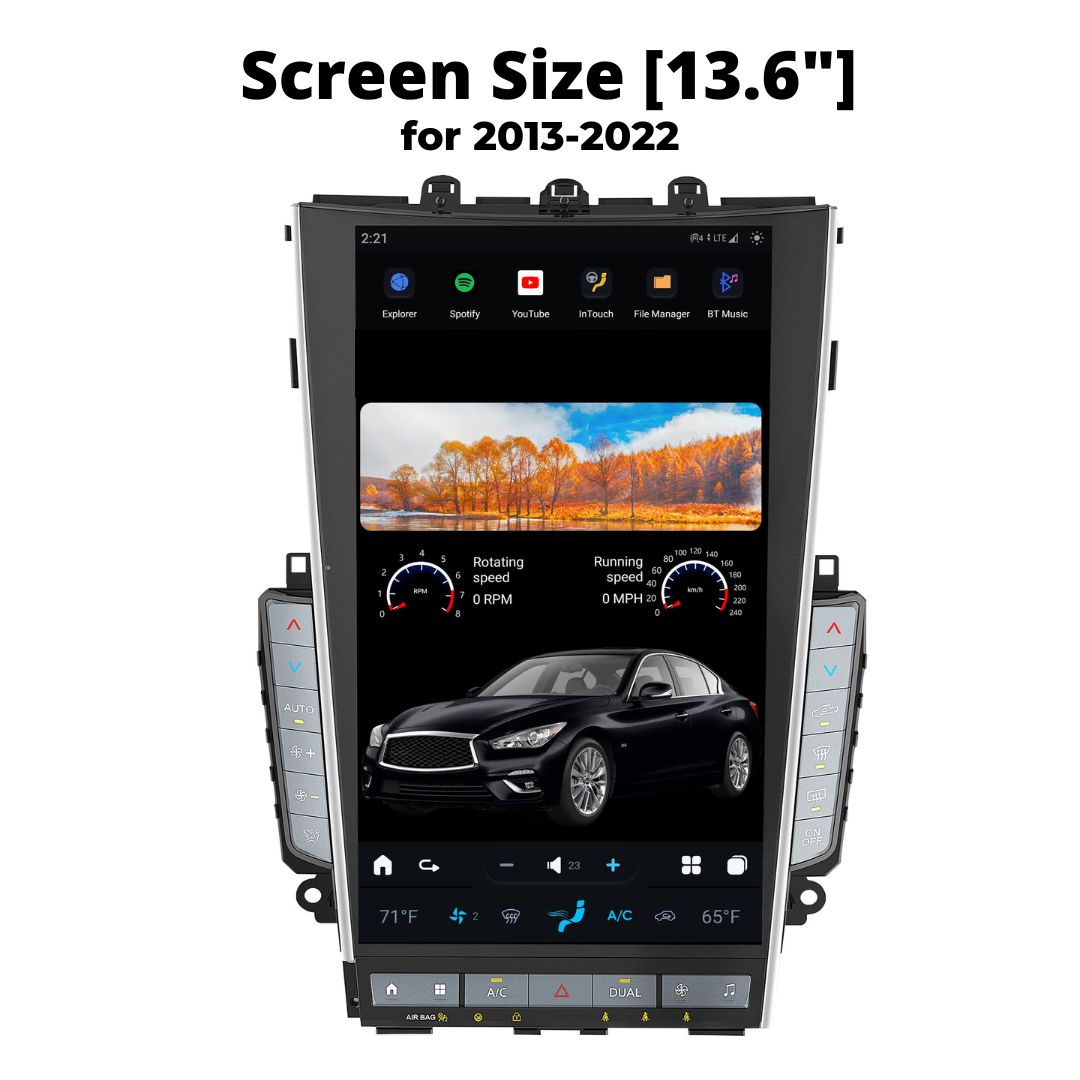 Touch Screen Tesla Infiniti Q50 Screen Upgrade