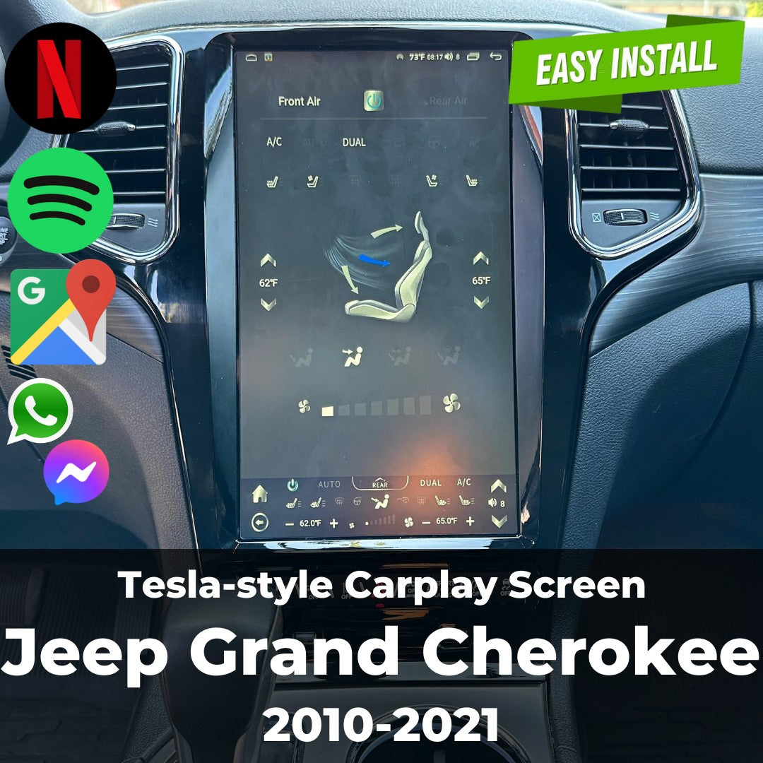 Deluxe Jeep Grand Cherokee Tesla Screen Upgrade (2010-2021) – Merge Screens