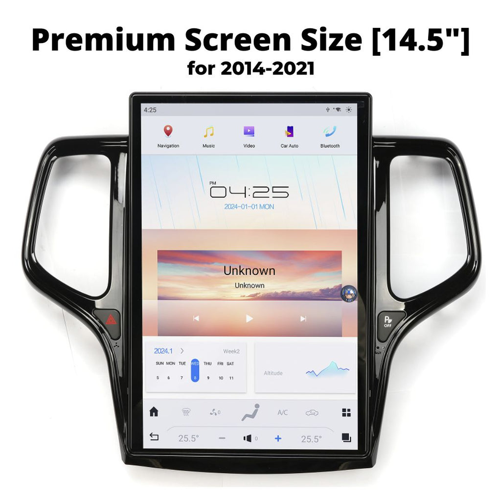 Deluxe Jeep Grand Cherokee Tesla Screen Upgrade (2010-2020)
