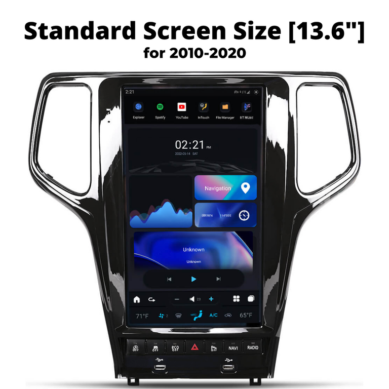 Deluxe Jeep Grand Cherokee Tesla Screen Upgrade (2010-2020)