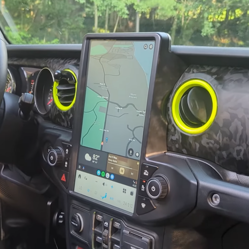 Jeep Wrangler Tesla Screen Upgrade