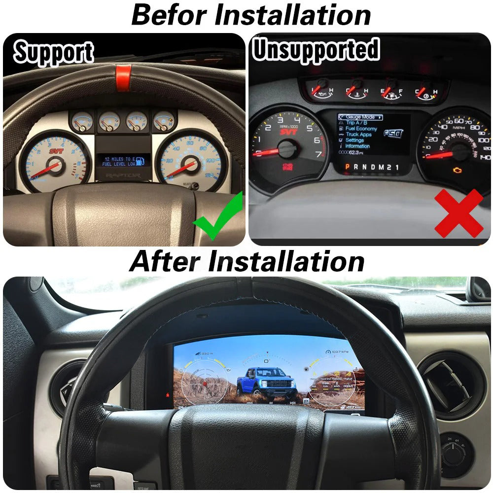 Ford F150 Digital Cluster Upgrade for 2009-2012 | Speedometer & Dashbo