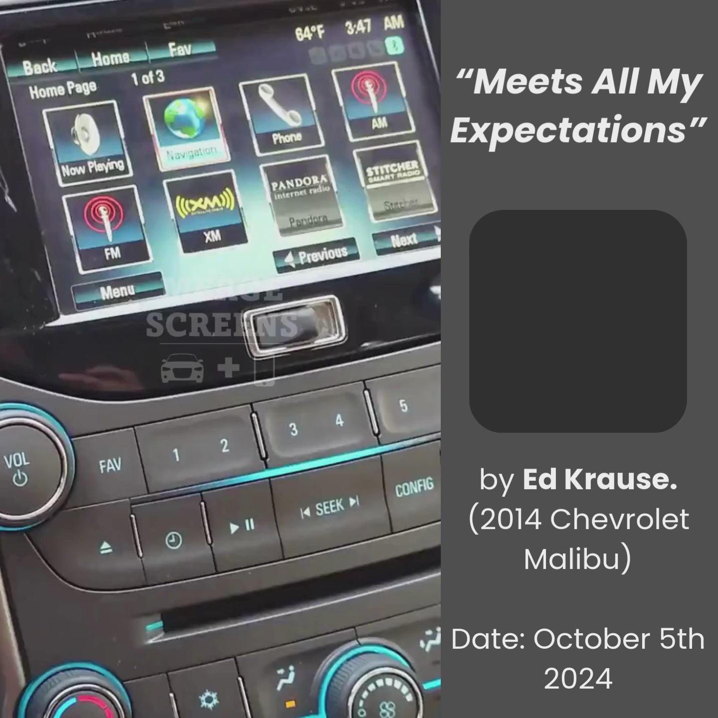 Chevrolet Malibu | HQ Carplay Module at Lowest Price – Merge Screens
