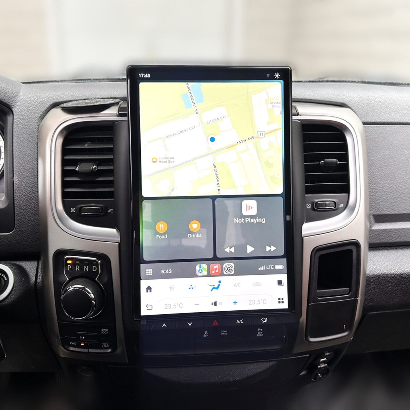 Tesla Touch Screen Radio - Dodge Ram CarPlay Screen Upgrade