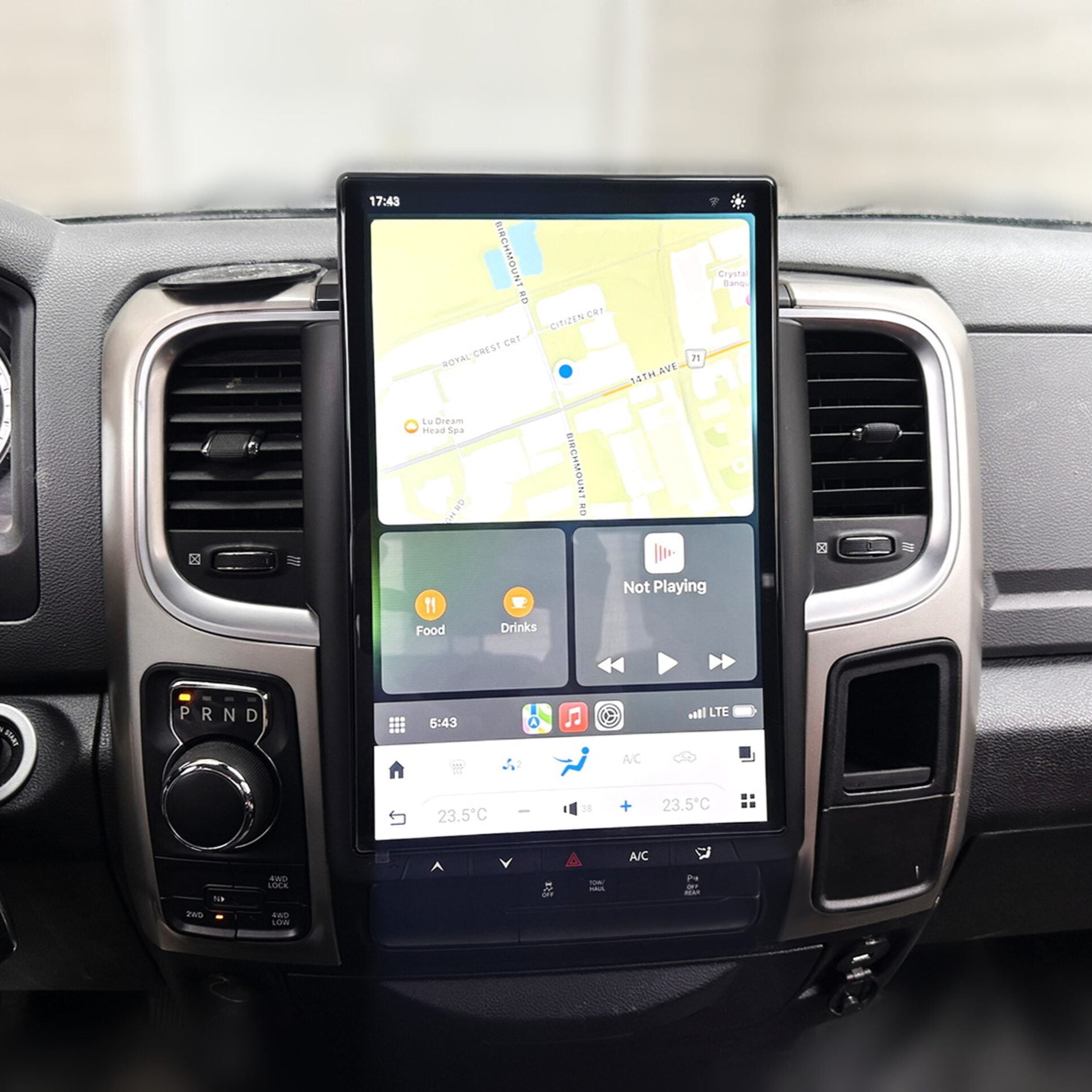 Tesla Touch Screen Radio - Dodge Ram CarPlay Screen Upgrade
